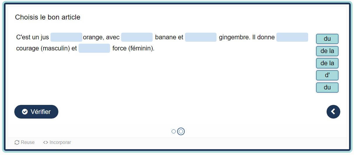 Du/Des/De l'/De la, les articles partitifs - Ecole 601