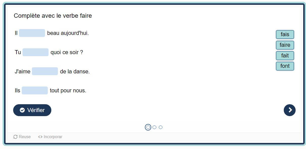 Conjugate the verb "faire" (to do) in French.