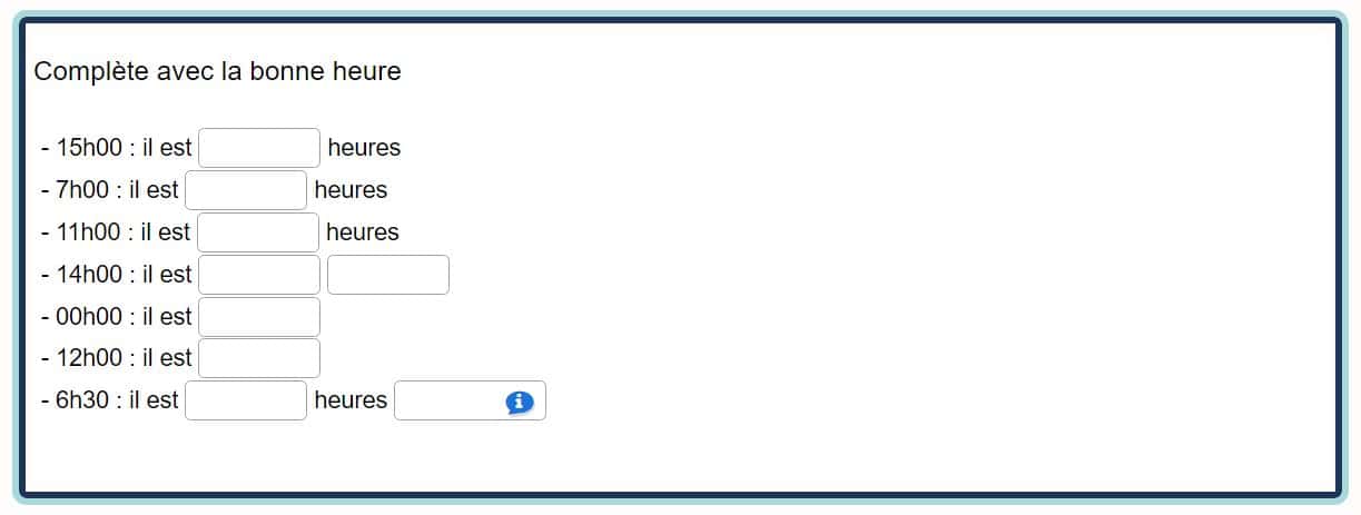 Times and dates in French - Ecole 601